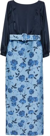 Sachin & Babi Astor Abendkleid - Blau