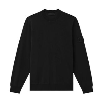 Stone Island Ghost Rundhals-Pullover - - Knitwear - Herren - Schwarzk - XL