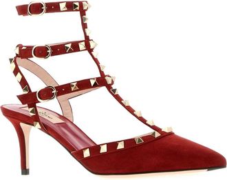 Valentino Garavani Rockstud Heels - Red
