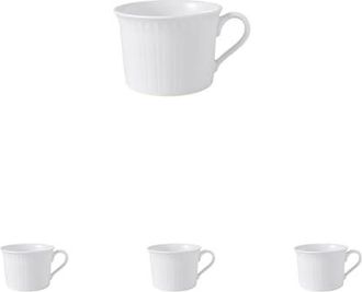 Villeroy & Boch 10-4600-1240 Tasse pour Petit-d&eacute;jeuner 0,35 L Porcelaine Blanc 32 x 21,5 x 9,5 cm 1 Tasse (Lot de 4)