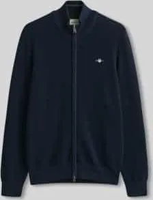 GANT Regular Fit Strickjacke aus reiner Baumwolle