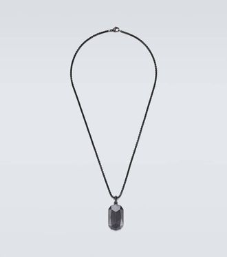 David Yurman Collier en argent sterling et titane