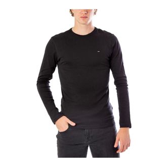 Tommy Hilfiger Homme, Tops, Noir, Taille: S T-shirt Classique &agrave; Manches Longues