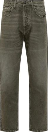 Amish Homme, Jeans, Vert, Taille: W29 Jean Coupe Droite