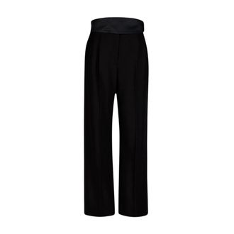 Stella McCartney Schwarze Woll-Tuxedo-Hose - - Trousers - Damen - Schwarzk - 2XS