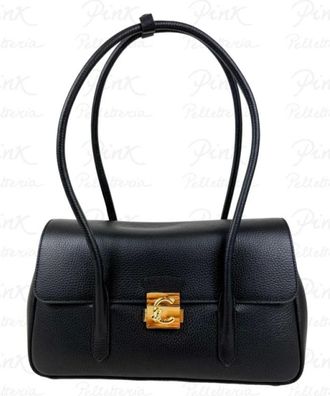 Coccinelle Femme, Sacs, Noir, Taille: ONE Size C-Me Lock Bauletto Grande
