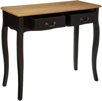Atmosphera Atmosphera - Console déco 2 tiroirs Chrysta Noir