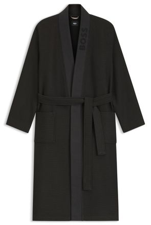 BOSS MEN Waffle Kimono Black1, M
