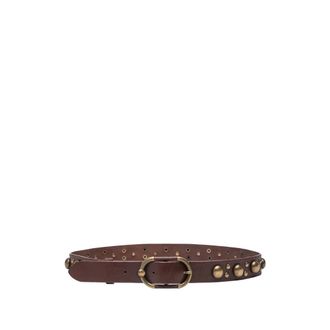 Pinko Nietenbesetzter Lederg&uuml;rtel - - Accessories - unisex - Braun - S