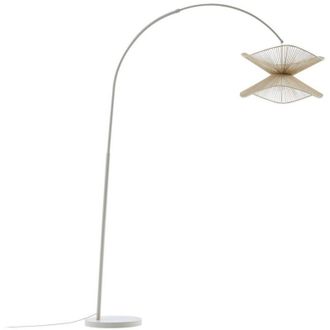Lindby Stehlampe (Bogenleuchte) Valdorin aus Papier f&uuml;r Wohnzimmer & Esszimmer von Lindby
