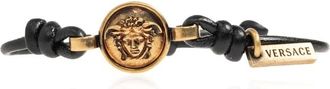 Versace unisex, Accessoires, Noir, Taille: ONE Size Medusa Leather Bracelet