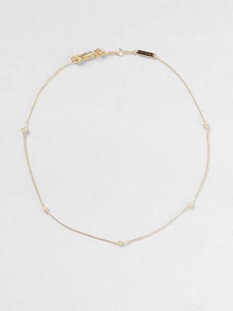 Bottega Veneta Collier ras de cou Knot en argent plaqu&eacute; or 18 carats