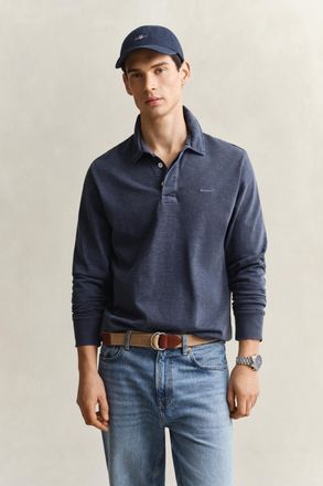 GANT Herren Gewaschener Heavy Rugger (XXXL) EVENING Blau