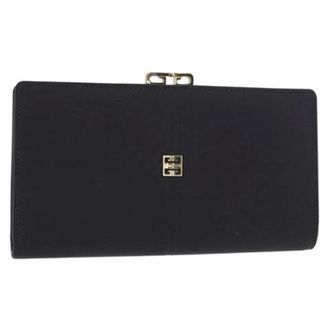 Givenchy Portefeuille en cuir Pre-owned - Femme - Pre-owned - Noir - Taille: ONE Size