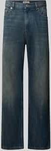 Review Straight Fit Jeans aus reiner Baumwolle im Used-Look