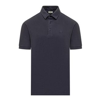 Etro Roma Fit Baumwoll-Piqu&eacute;-Poloshirt - - Tops - Herren - Blau - 2XL