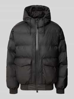 Rains Steppjacke mit Kapuze und Pattentaschen