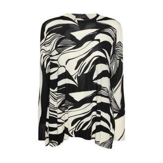 Elena Miro Femme, Pulls, Multicolore, Taille: 42 FR Maglia in misto viscosa dalla linea fluida