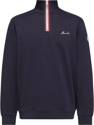 Moncler Homme, Sweatshirts et sweats &agrave; capuche, Bleu, Taille: L SweaT-shirt Zipp&eacute;