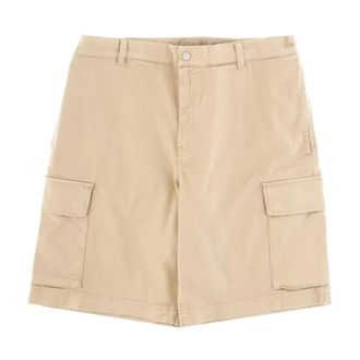 Woolrich Short Cargo en Serg&eacute; de Coton GD - Homme - Shorts - Beige - Taille: L