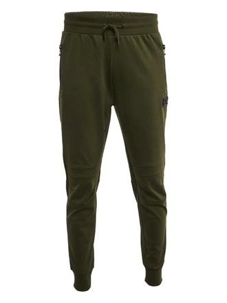 Balmain pantalon de jogging à patch logo - Vert