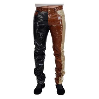 Dolce & Gabbana Multicolor Gl&auml;nzende Slim Fit Herren Jeans - - Trousers - Herren - Mehrfarbig - M