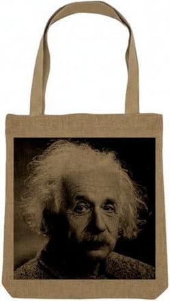 Fabulous Sac Shopping Tote Bag Aspect Lin - Albert Einstein Scientifique Photo de Star C&eacute;l&eacute;brit&eacute; Sciences Original 1 - Sac de Courses Toile Epaisse 360g Beige 
