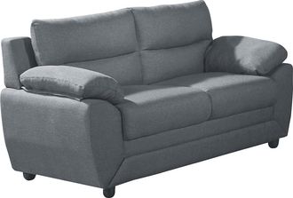 Vente-Unique Sofa 2-Sitzer - Stoff - Anthrazit - Manoa