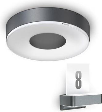 Steinel Welcome Home Bundle aus LED Innenleuchte RS 200 SC + LED Hausnummernleuchte L 820 SC anthrazit, smarte Vernetzung und Einstellung per App