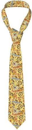 Generic Cravate Aquarelle Jaune Vintage Rodeo Wild Classique Cravates &Eacute;l&eacute;gant Cravate Pour Hommes Pour C&eacute;l&eacute;brations &Eacute;v&eacute;nements Affaires