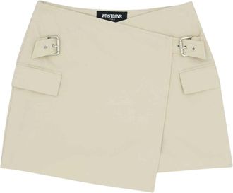 Worst Behavior Wrstbhvr, Femme, Jupes, Beige, Taille: 40 FR Wrap Skirt