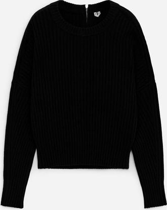 Arket Wollpullover Mit Rei&szlig;verschl&uuml;ssen -Schwarz