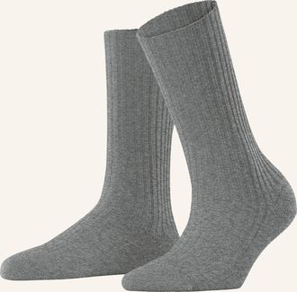 Falke Str&uuml;mpfe Cosy Wool Boot Mit Merinowolle grau