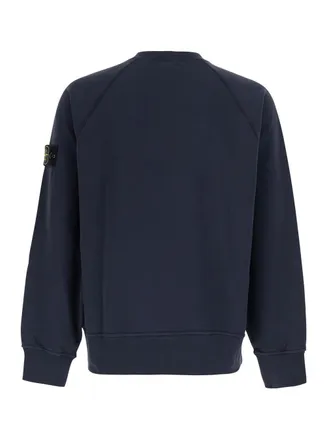 Stone Island Mens Crewneck Sweatshirt Blue Sweatshirts Sweater
