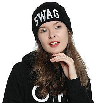 DonDon bonnet femme bonnet hiver avec Statement - SWAG