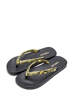 The White Brand Femme Mamba Tongs, Jaune (Yellow Yellow), 38 EU