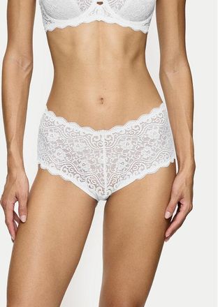 Triumph Klassischer Damenslip mit hoher Taille Amourette 10210675 Weiß