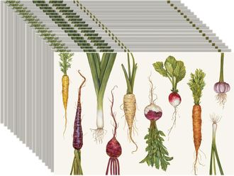 Hester & Cook Hester and Cook Hester & Cook Papier Platzdeckchen, Pad von 30 - Naturbauernmarkt Mehrfarbig