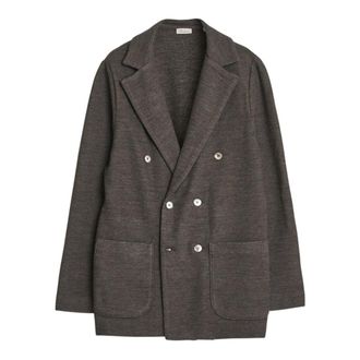Stenstr&ouml;ms Homme, Vestes, Brun, Taille: XL Blazer Crois&eacute; en Tricot