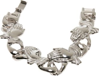 Urban Classics Pray Hands Bracelet, silver, L/XL