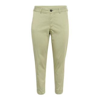 Kaffe Curve Pantalon Chino Vert Olive Coupe Courte - Femme - Pantalons - Vert - Taille: 44 FR