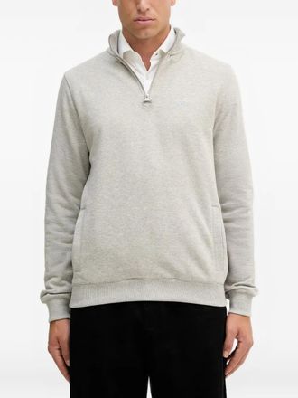 Barbour Beckhill Sweatshirt mit kurzem Rei&szlig;verschluss - Grau