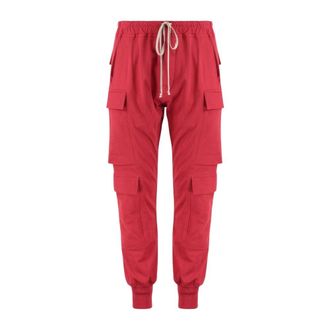 Rick Owens Mastodon Cargo Jogger Pants - Homme - Pantalons - Rouge - Taille: S