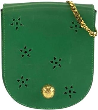 Celine Pre-owned Pochette Vintage Sac Bandouli&egrave;re - Femme - Pre-owned - Vert - Taille: ONE Size