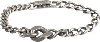 Werkstatt M&uuml;nchen Homme, Accessoires, Gris, Taille: M Filed Chain Bracelet