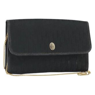 Dior Pre-owned Vintage Trotter Canvas Schultertasche - - Pre-owned - Damen - Schwarzk - ONE SIZE