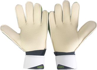 Walmeck Torwarthandschuhe, Verdickte Latex-Handfl&auml;che, Maximaler Schutz, Griff, Erwachsene, Fu&szlig;ball, Blau, Gr&uuml;n, Rot, Gr&ouml;&szlig;e 7/8/9 (9)