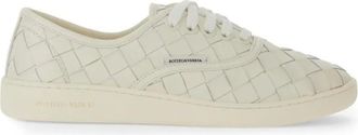 Bottega Veneta Low-Top Sneaker - Woven Leather Sneakers - Gr. 39 (EU) - in Wei&szlig; - f&uuml;r Damen