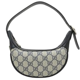 Gucci Pre-owned Vintage Canvas Shoulder Pouch - Femme - Pre-owned - Bleu - Taille: ONE Size