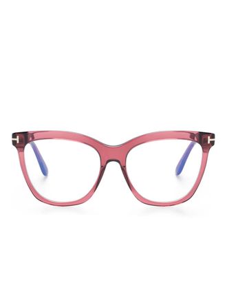Tom Ford Eyewear lunettes de vue à monture carrée - Rouge